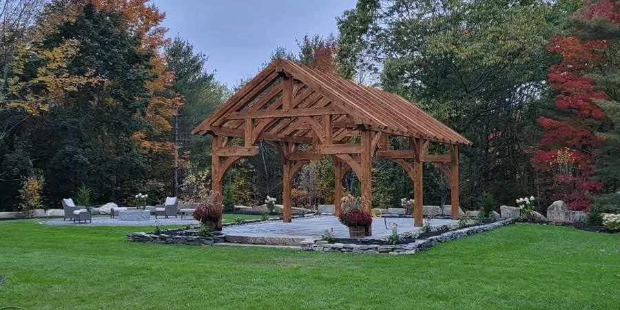 Backyard Pavilion - Kennebec Timber Framing
