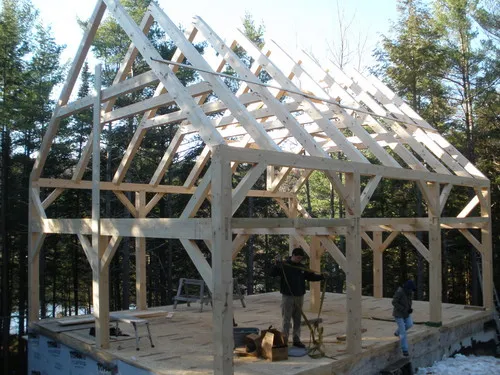 Liberty High Posted Cape - Kennebec Timber Framing
