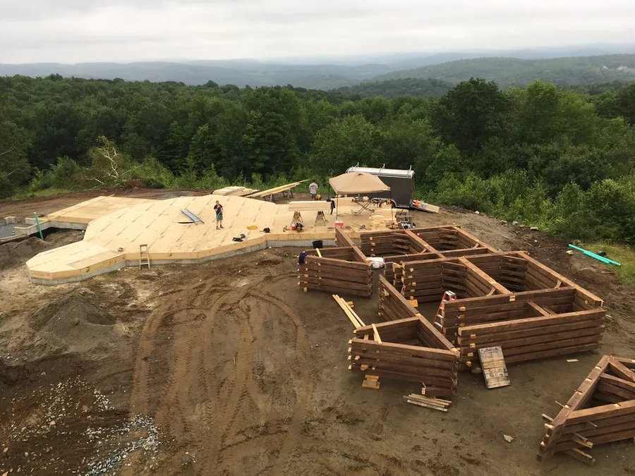 The Windsor Round House - Kennebec Timber Framing